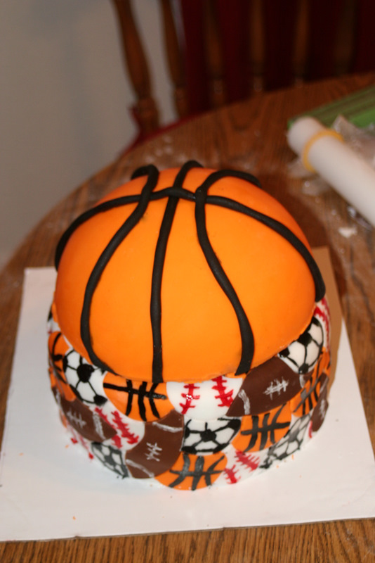 Fun With Fancy Flour!: Sports Ball Cake!