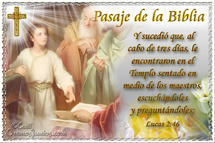 Vidas Santas: Santo Evangelio según san Lucas 2:46