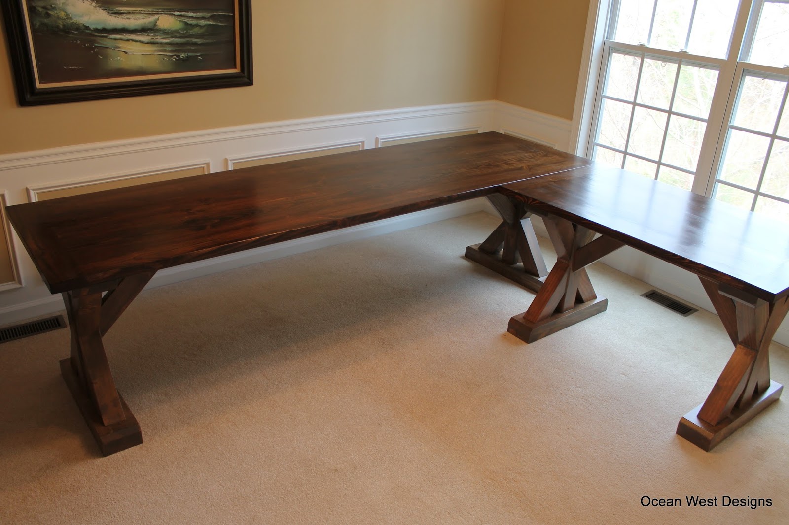 Ocean West Designs: "BOGART" Custom L-Shaped Desk