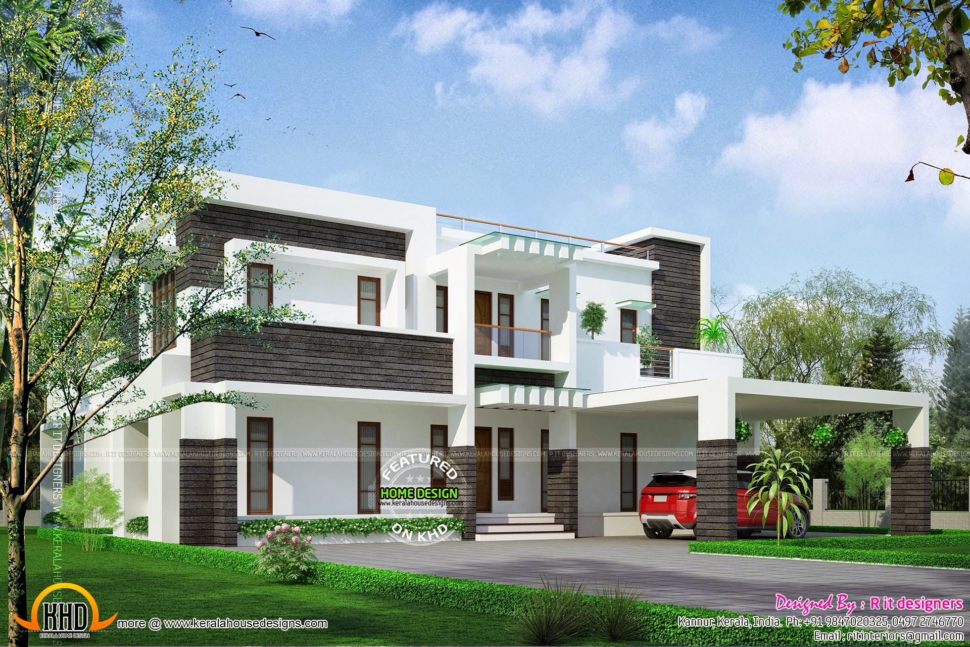 Contemporary house design in 400 square yards - Kerala home design and ...