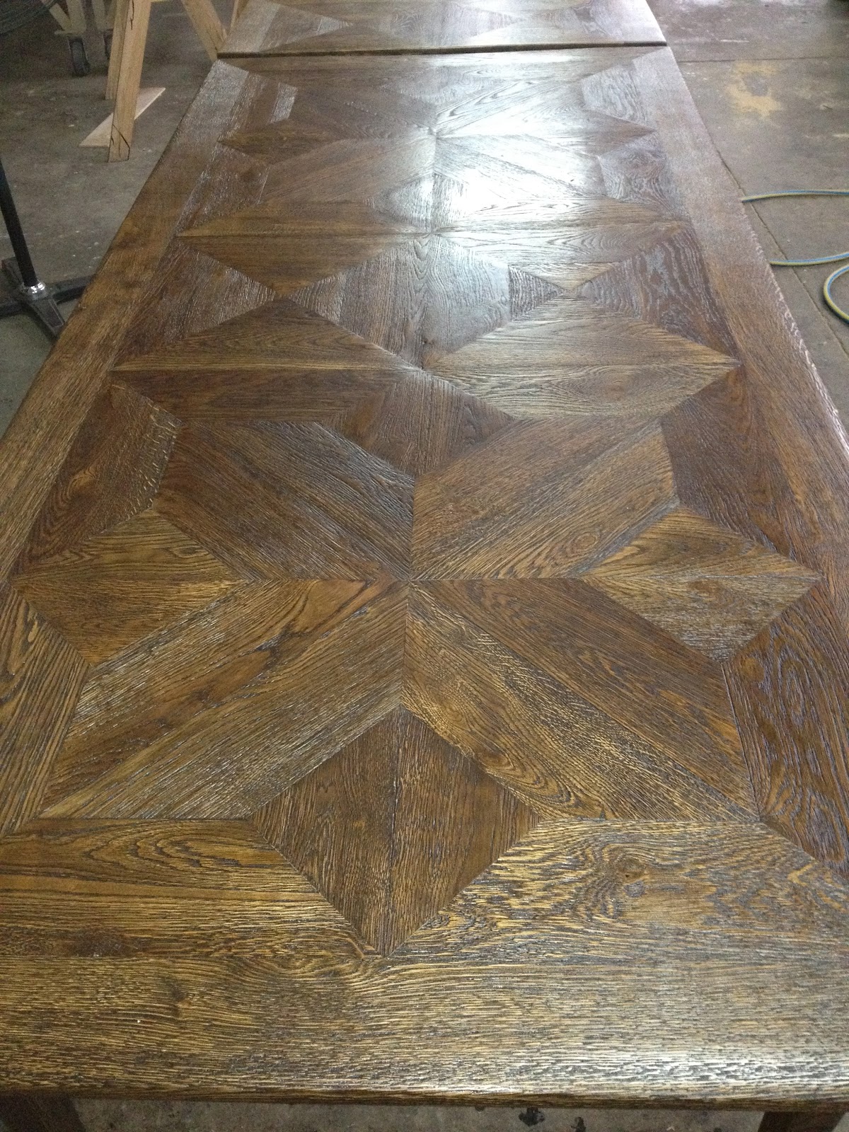 Tischler: French Oak Parquet Table