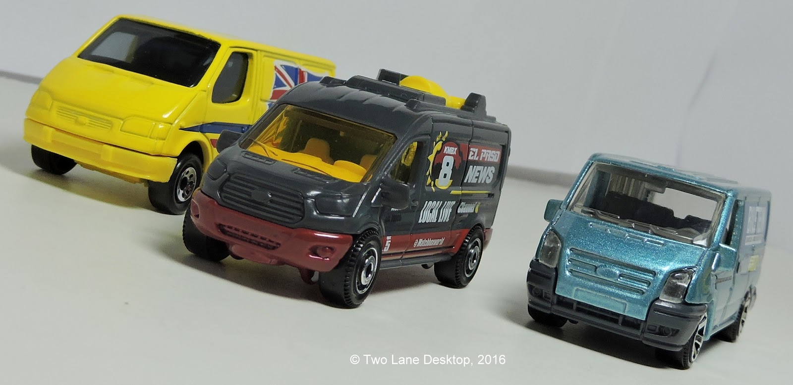 Matchbox 2015 Ford Transit TV New Van, 1990, 1995, and 2006 Ford ...