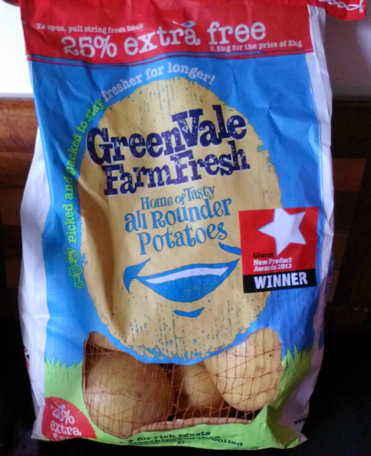 JibberJabberUK: Bangers & Mash Pie - GreenVale Farm Fresh Potatoes Review