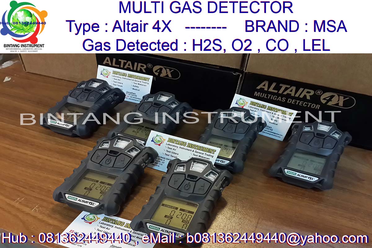 BINTANG INSTRUMENT : 081362449440 Jual MULTI GAS DETECTOR MSA ALTAIR 4X ...