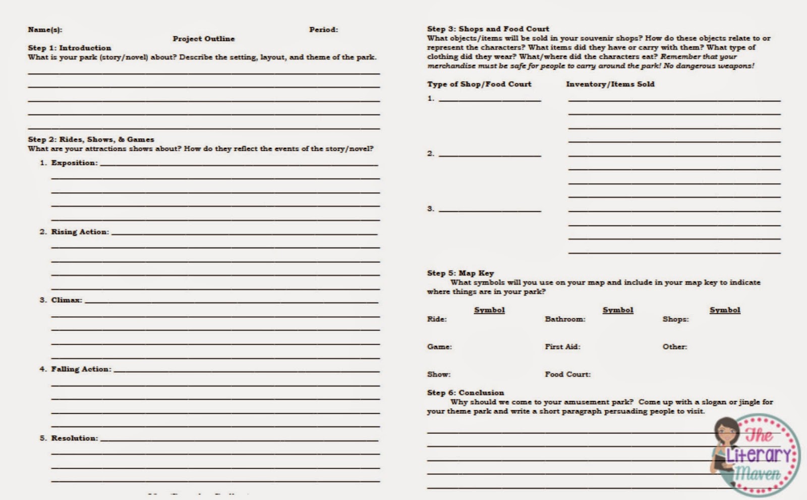 End of the Year Project Idea: Literary Theme Park - The Literary Maven