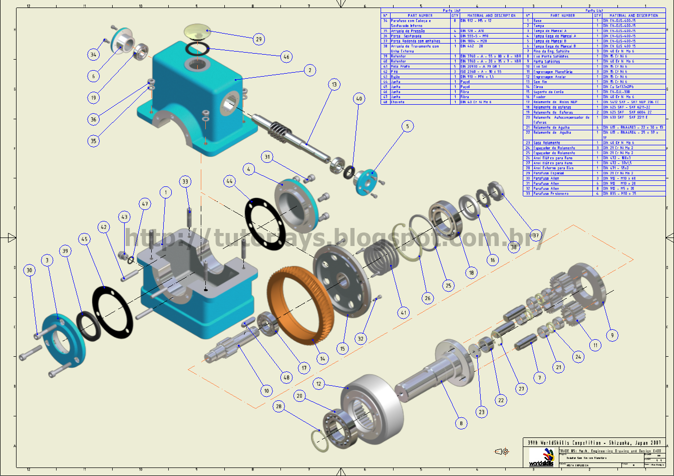 Dicas do Elton: REDUTOR SEM-FIM COM PLANETÁRIO - EPICICLOIDAL