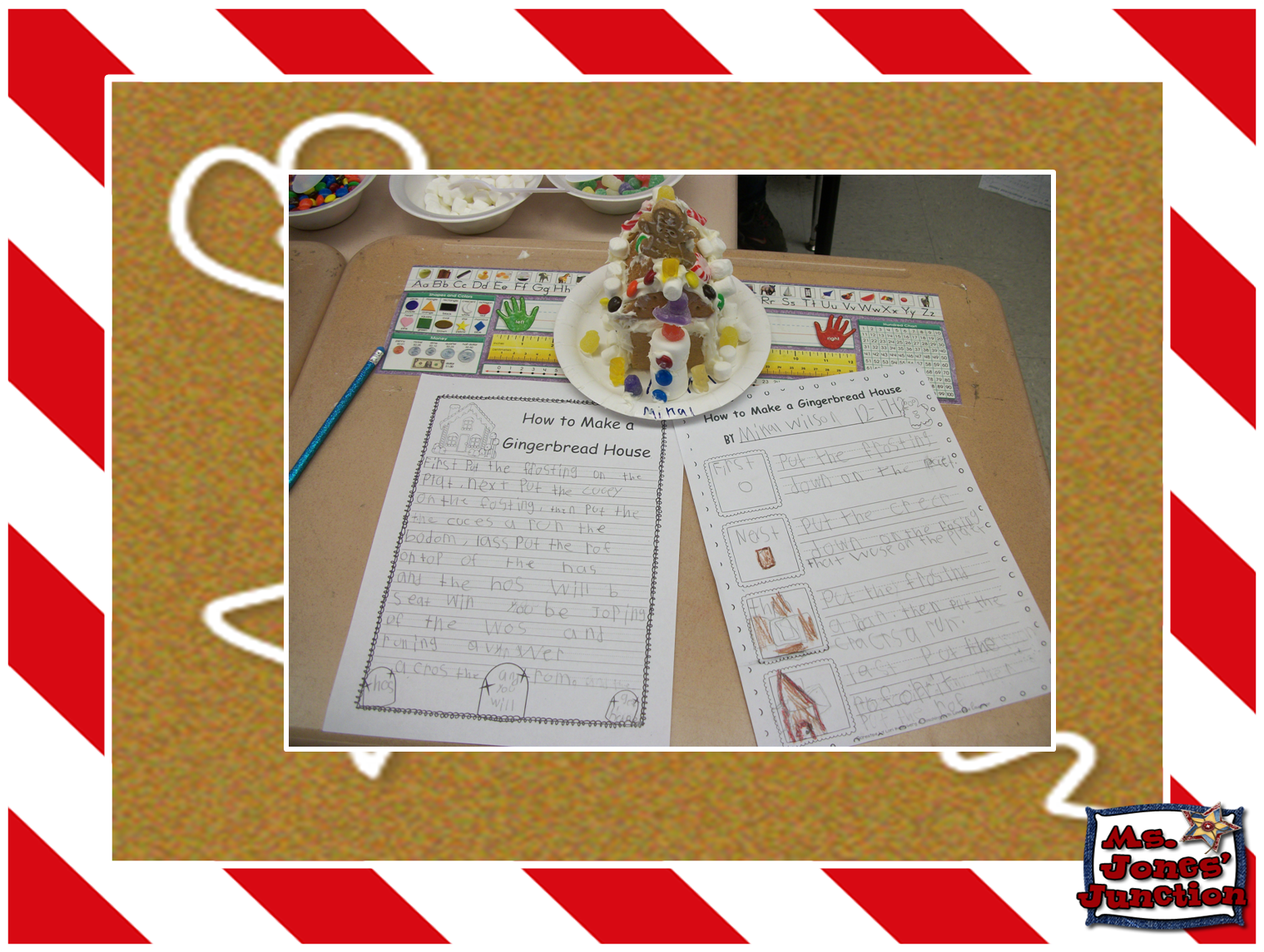 Ms. Jones' Junction: Winter Break...Gingerbread Houses..and a FREEBIE