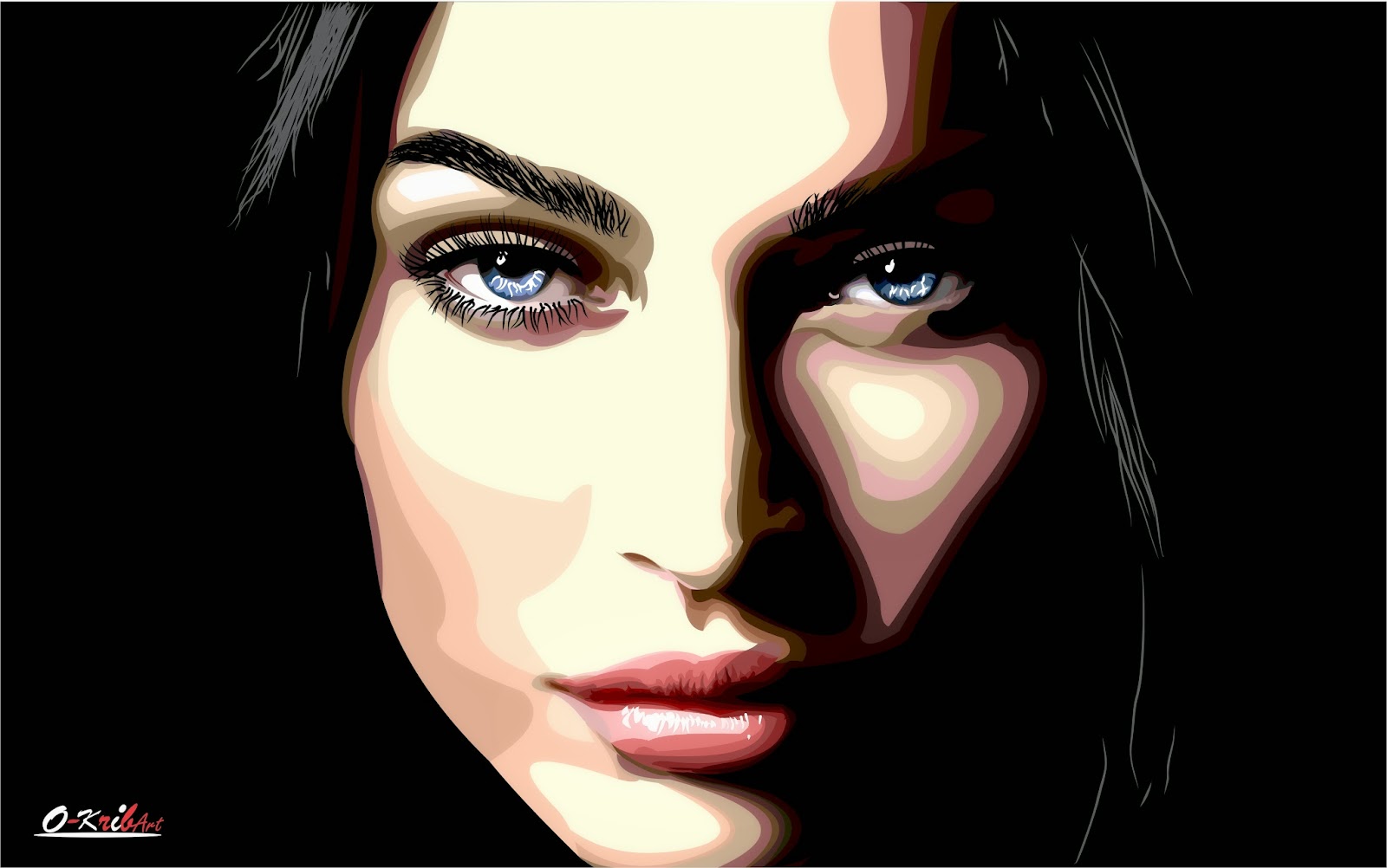 Megan Fox (Vector) | Kribo Art