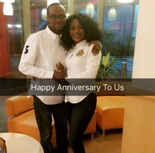 Photos: Sumbo & David Adeoye step out in customized shirts for their ...
