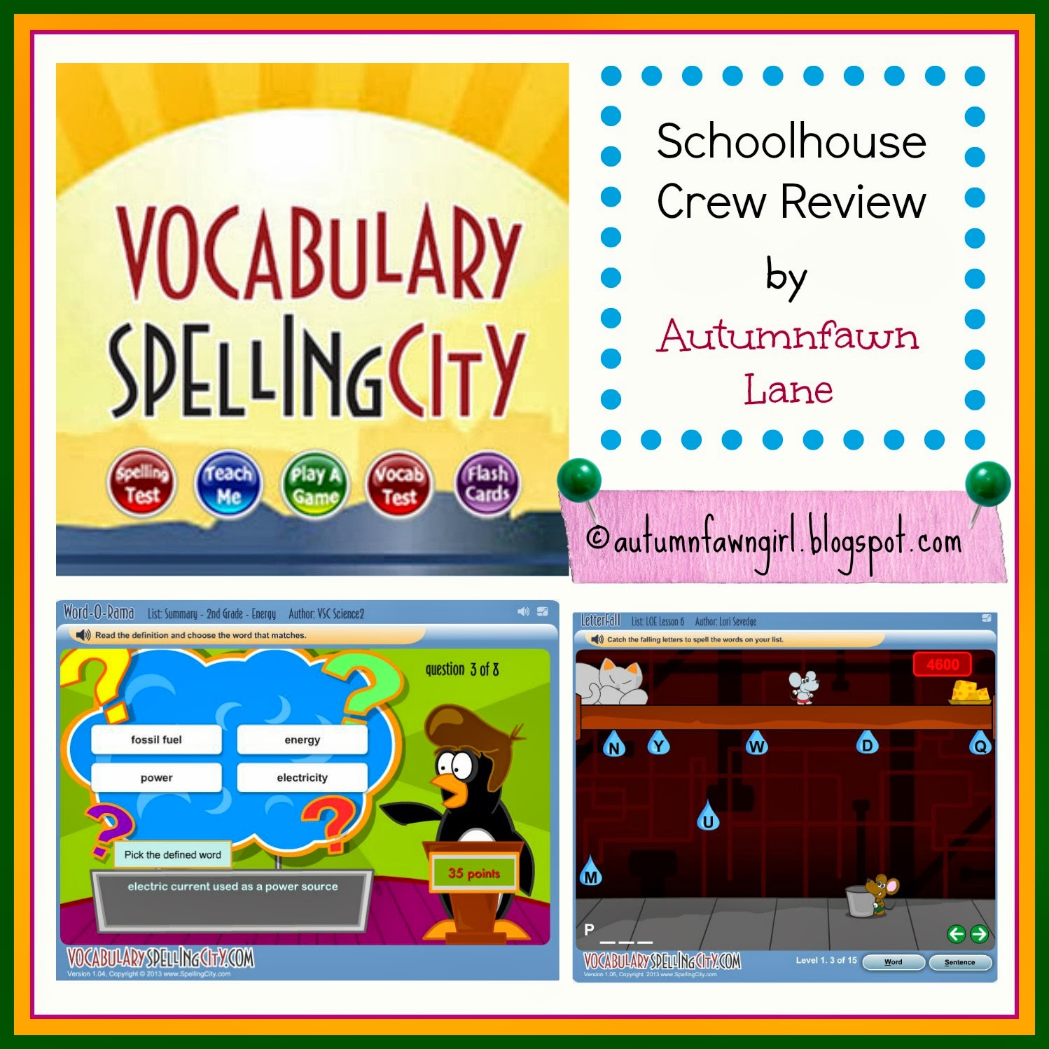 Brandi Raae: VocabularySpellingCity {Schoolhouse Crew Review}