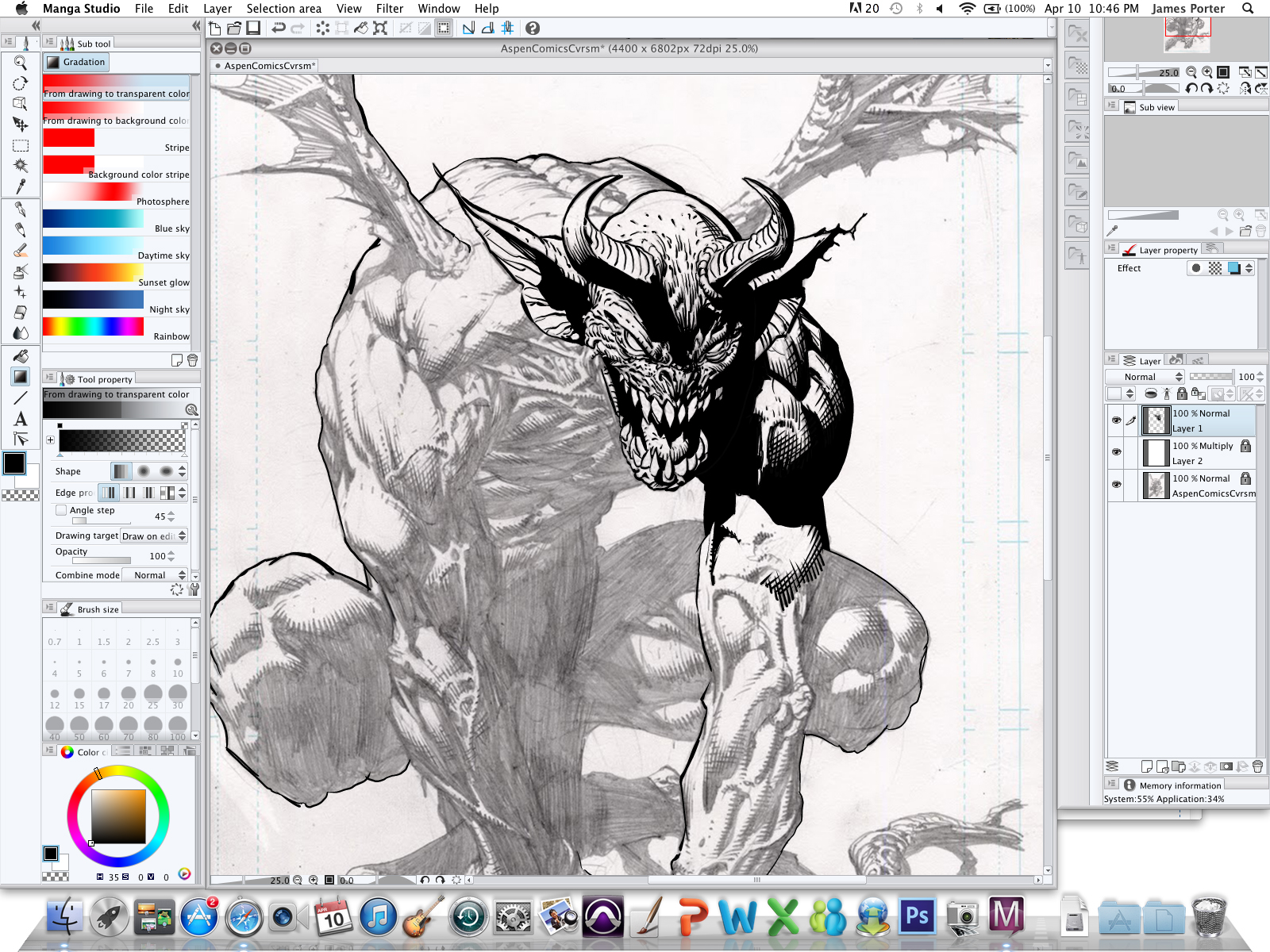 James Porter: First Digital Inking