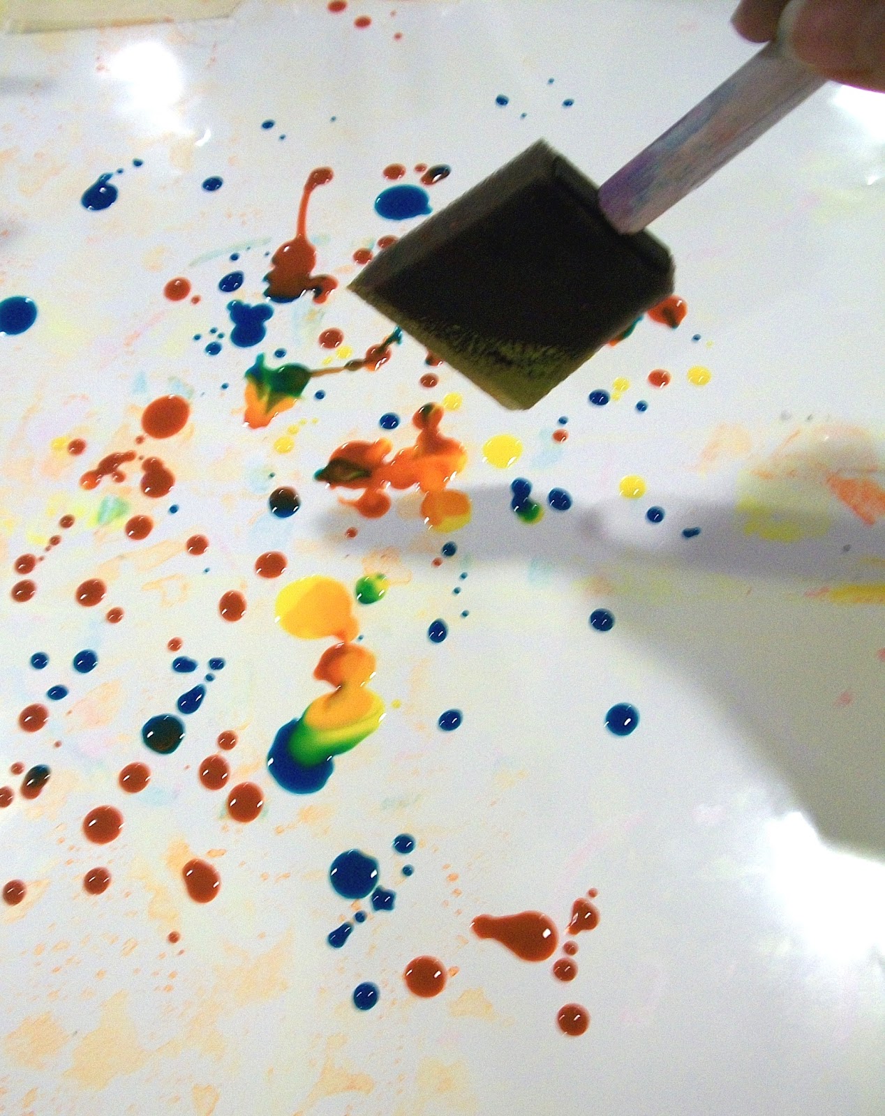 Julie B Booth: Backgrounds: Wipe Up Cloths and Monoprints