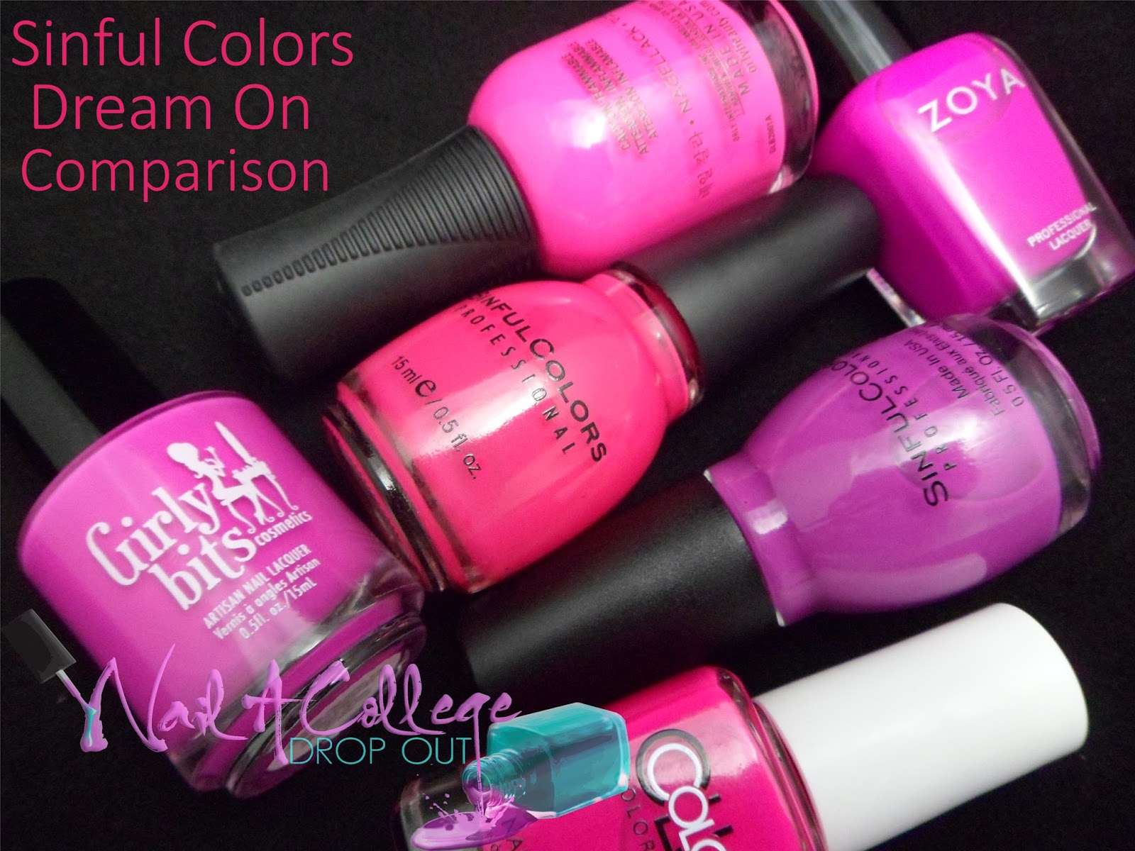 Nail A College Drop Out: Sinful Colors Dream On Comparison