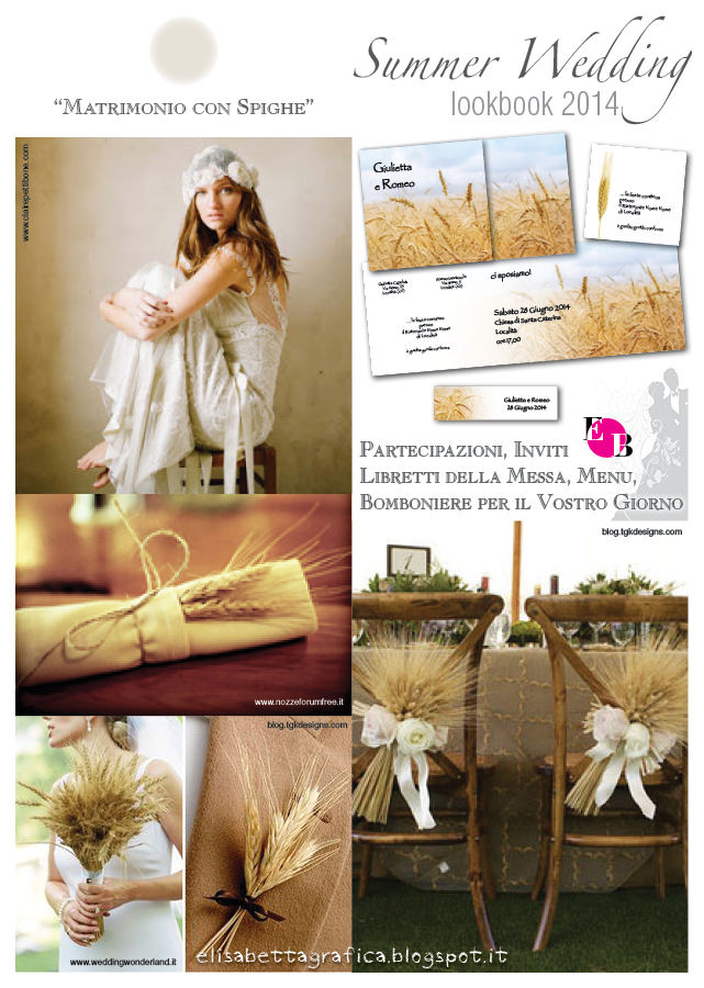 elisabetta grafica: summer wedding: matrimonio con spighe