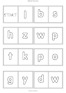 I,Teacher: Alphabet games: Printable Dominoes