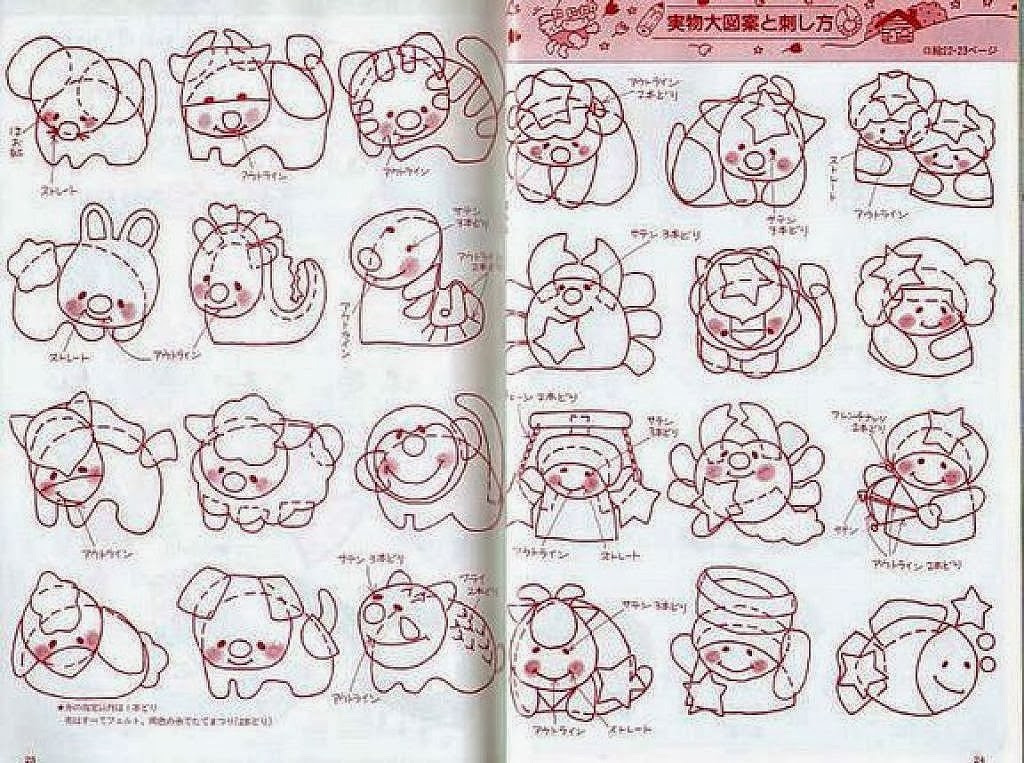 Patrones de figuras en fieltro - Imagui