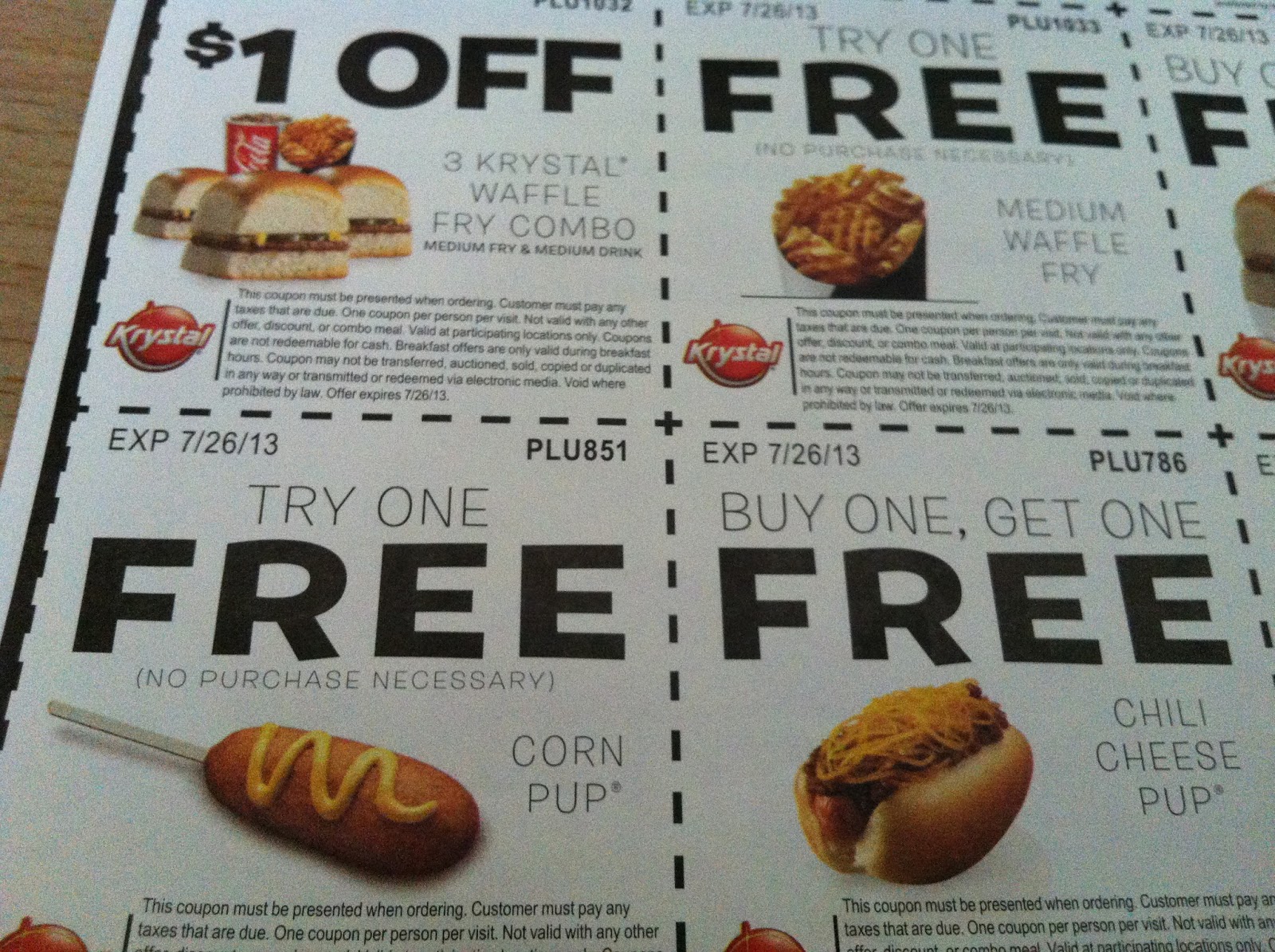 This Chattanooga Mommy Saves: Krystals: Free Corn Pup Coupon!