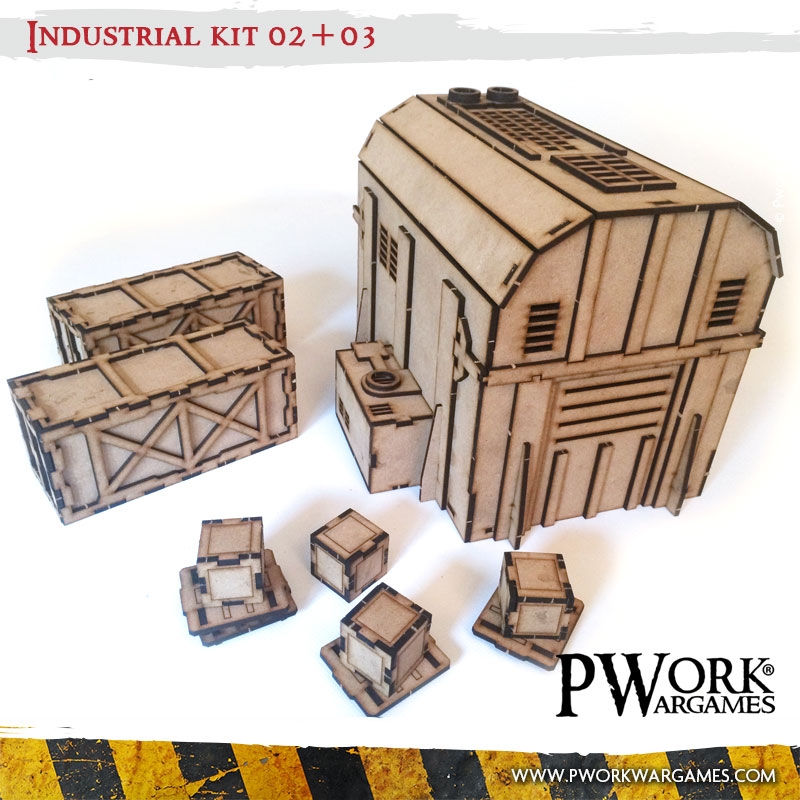Wargame News and Terrain: Pwork Wargames: MDF Scenery - Industrial ...