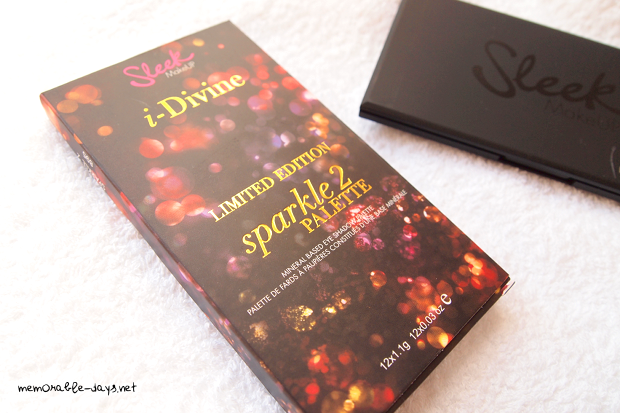 Review: Sleek MakeUP i-Divine Sparkle 2 Palette | Memorable Days ...