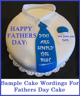Classic Cake Wordings! : Fathers Day Cake