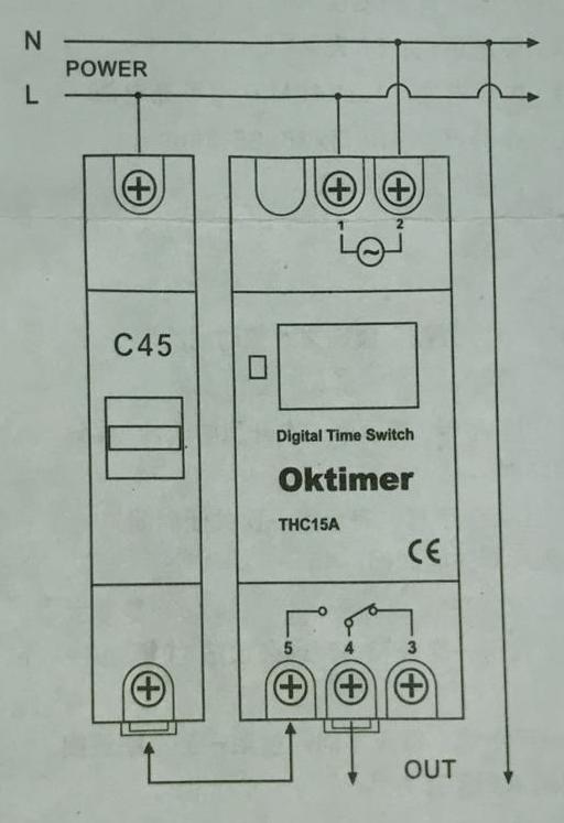 Instalando y programando timer THC15A