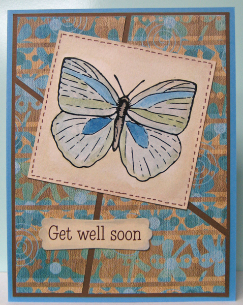 ART - just do it!: A beautiful butterfly get well card