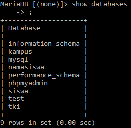 Cara Membuat Database Di CMD ~ WorkStuffs76
