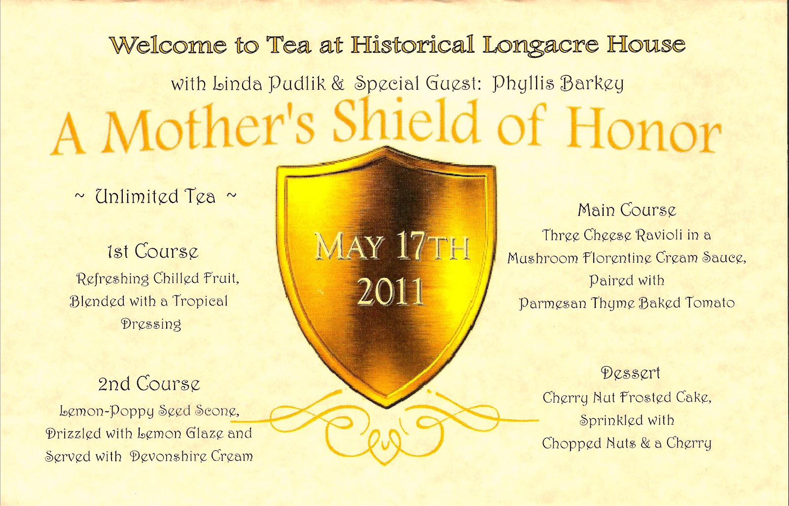 Relevant Tea Leaf: A Mother's Shield of Honor - Longacre House