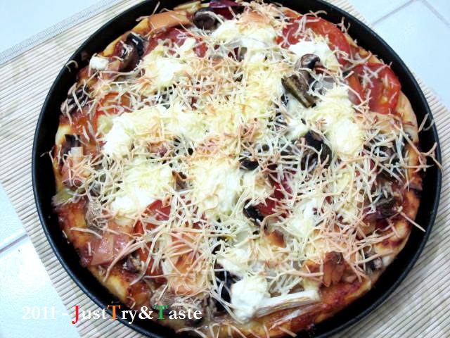 Kreasi Saus Spaghetti (Bagian 1) - Homemade Pizza Sayur: Terung, Jamur ...