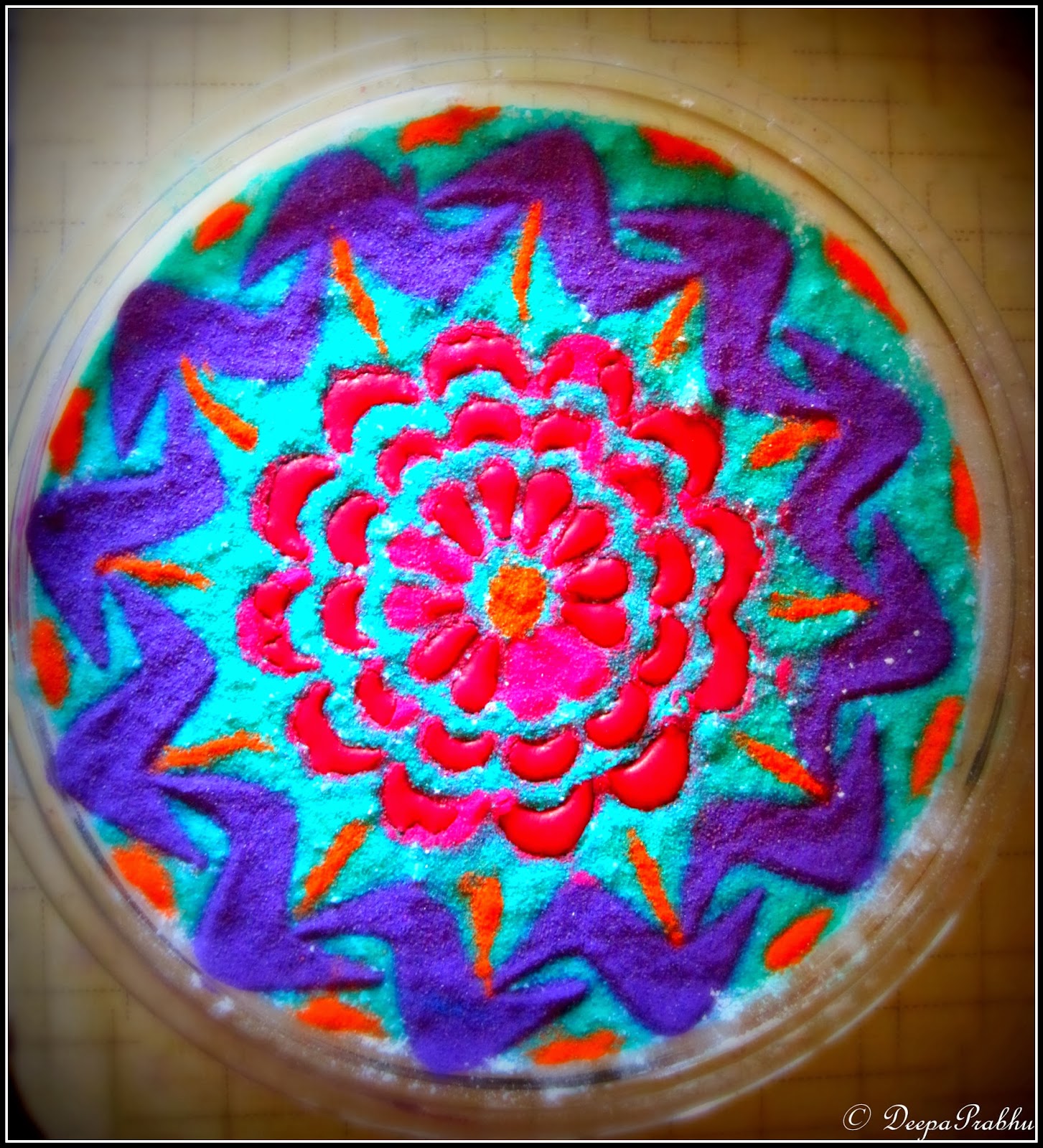 Rangoli on water ................ - Random Photography