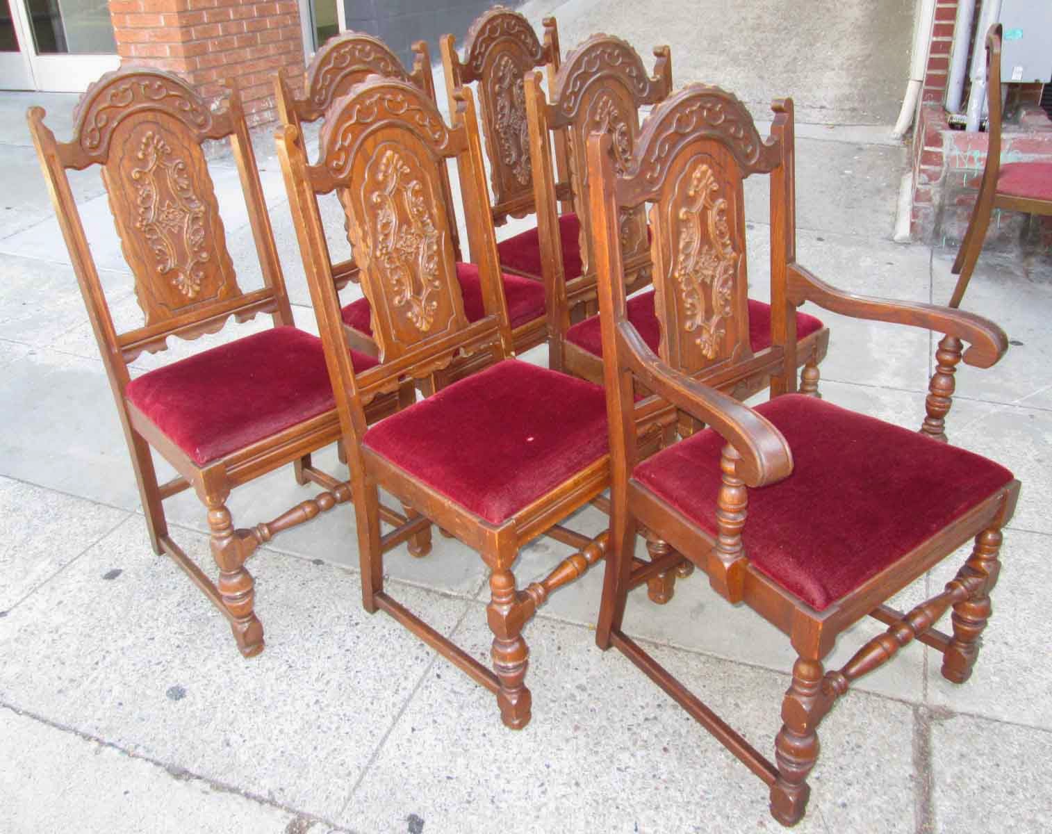 UHURU FURNITURE & COLLECTIBLES: SOLD Set of 6 Dining Room Chairs - $110