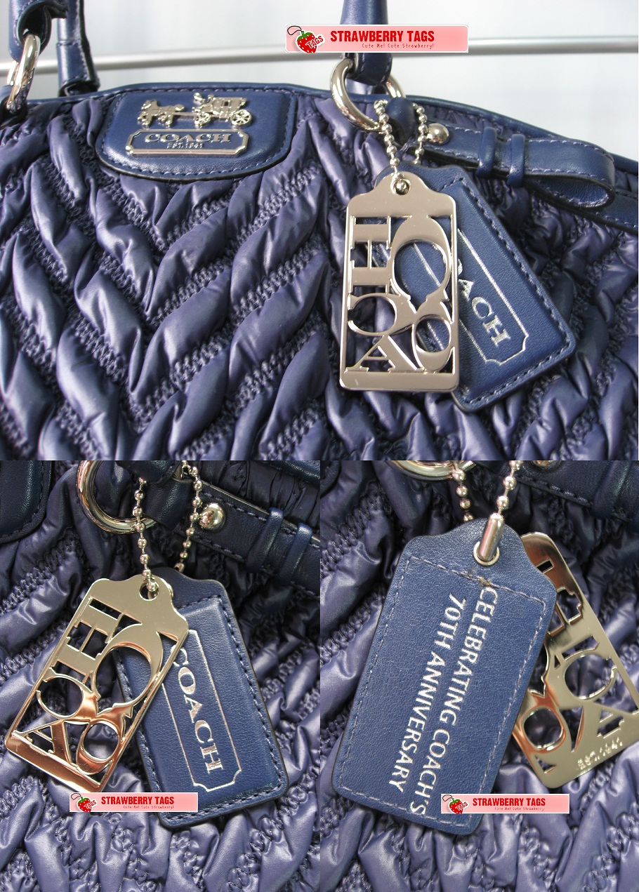 ~StrawBerry TaGs~: COACH Madison Quilted Chevron Nylon Large Lindsey ...