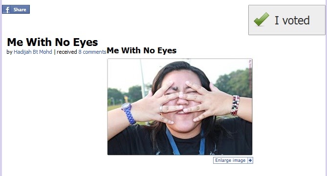 CikLilyPutih The Lifestyle Blogger: Me With No Eyes