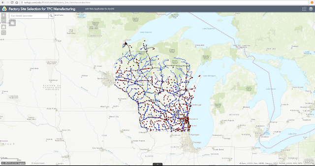 Geography 455: Web GIS: Geoprocessing Services