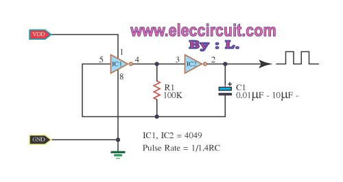 วงจรอิเล็กทรอนิกส์ (Electronic circuits): วงจรสร้างสัญญาณสี่เหลี่ยมใช้ ...