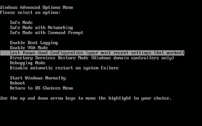 Advance Boot Option pada Windows XP - Coretanku