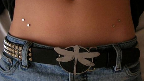 Microdermal Hip Piercing