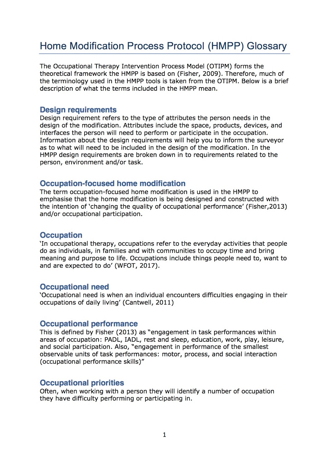 HMOTA: Dr. Rachel Russell on the OT Home Mod Eval Process – Home ...