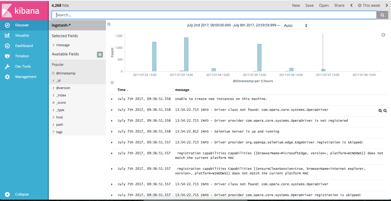 Test: Log Analysis and Alert system with ELK and Elastalert
