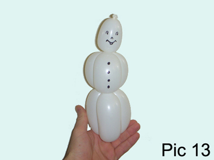 CLASSICAL: Balloon snowman