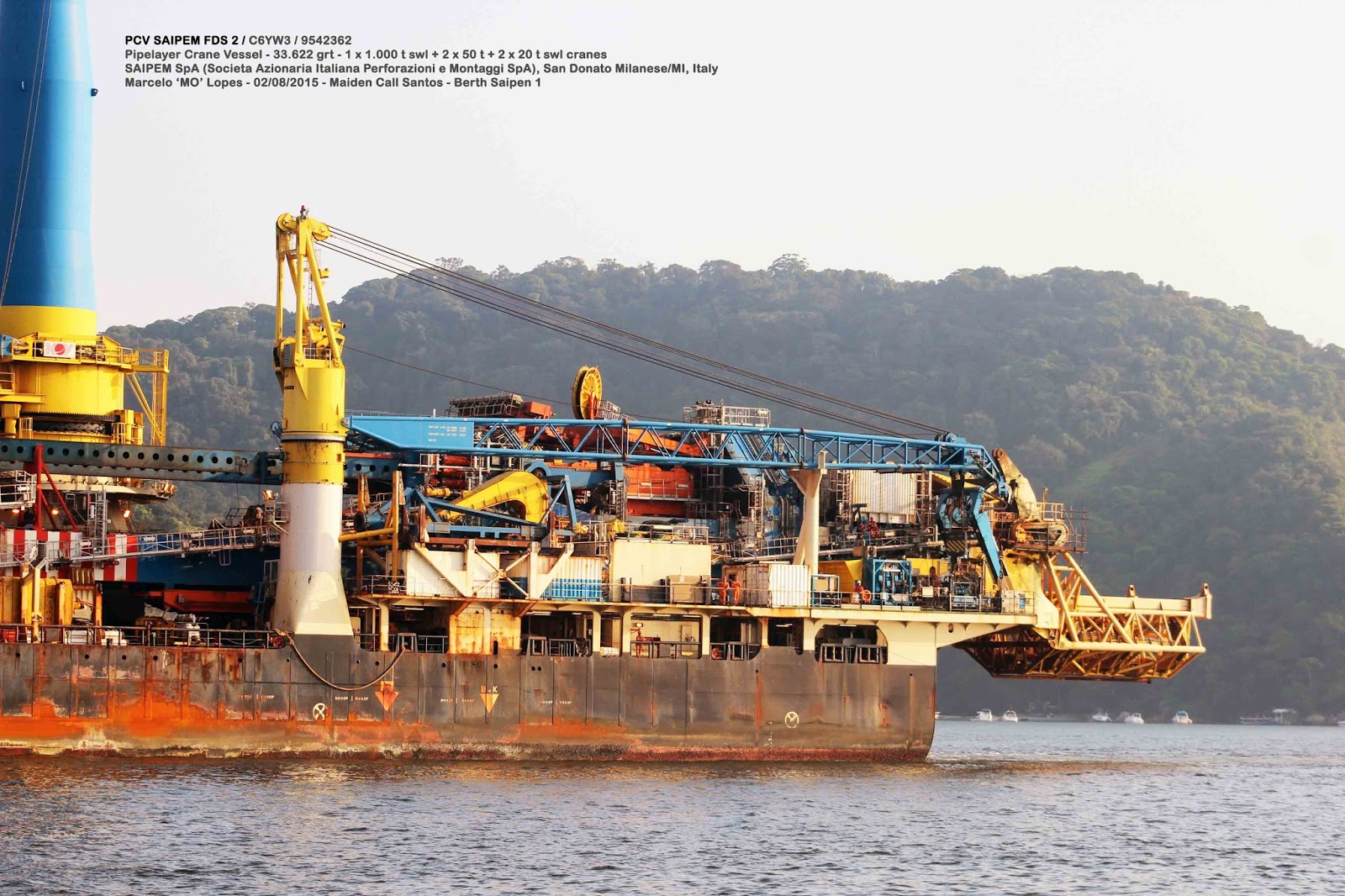 Santos Shiplovers: PCV Saipem FDS 2 / C6YW3 - Maiden Call Santos ...