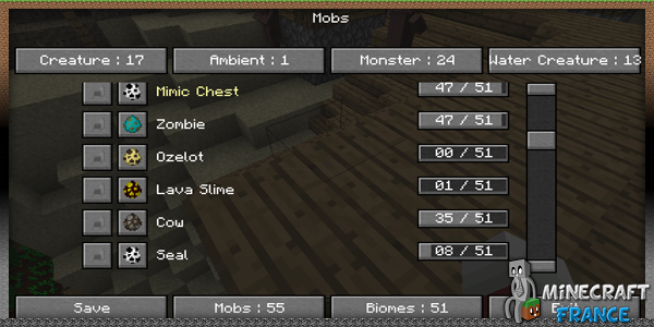 Spawn Rules [1.4.7] MineCraft Mod - FrMineCraft