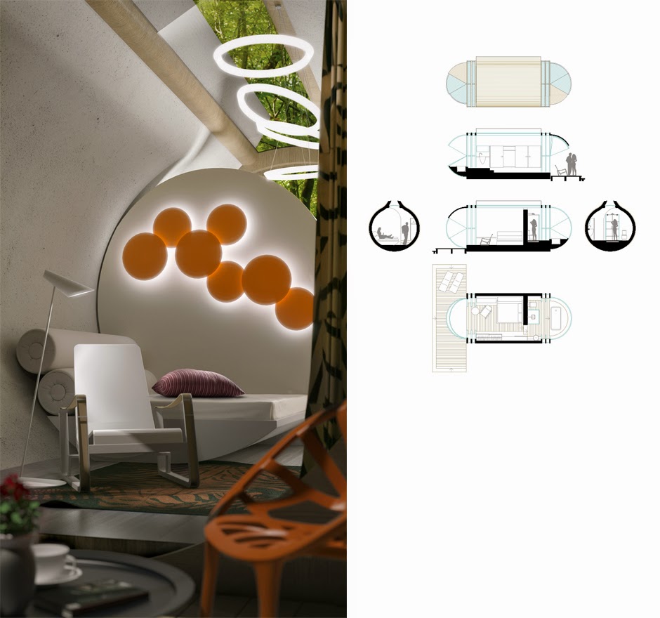 ecoarchitectures: hotel room drop eco-hotel