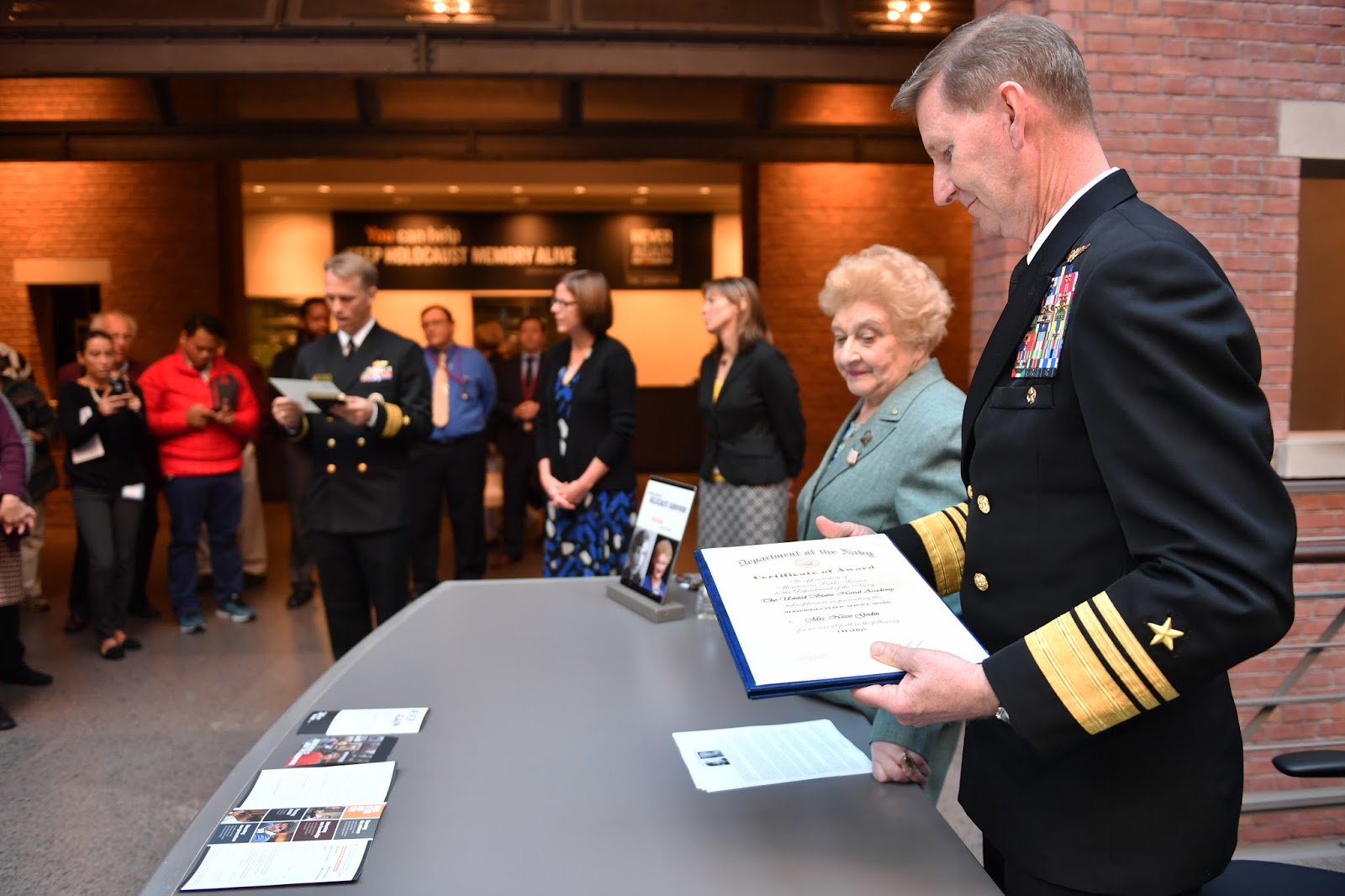 The Trident: USNA Honors Holocaust Survivor
