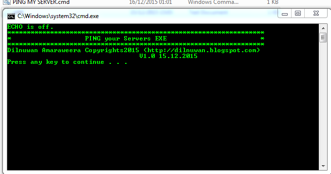 Information Technology And Electronic Circuit දිල්නුවන්ගේ ඇසින්: How To Ping Multiple IP ...