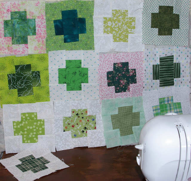 Sane, Crazy, Crumby Quilting: The Green Green Scraps of Home