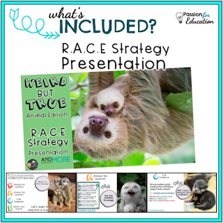 Passion for Education: RACE STRATEGY (Restate, Answer, Cite Evidence ...