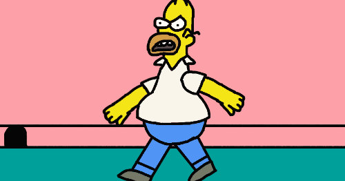 The Simpsons: Homero Simpson enojado