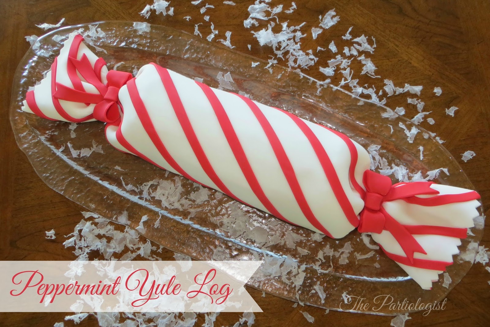 The Partiologist: One of a Kind Pepermint Yule Log!