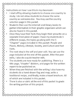 The Sixth Grade Scoop: Country Report Ideas